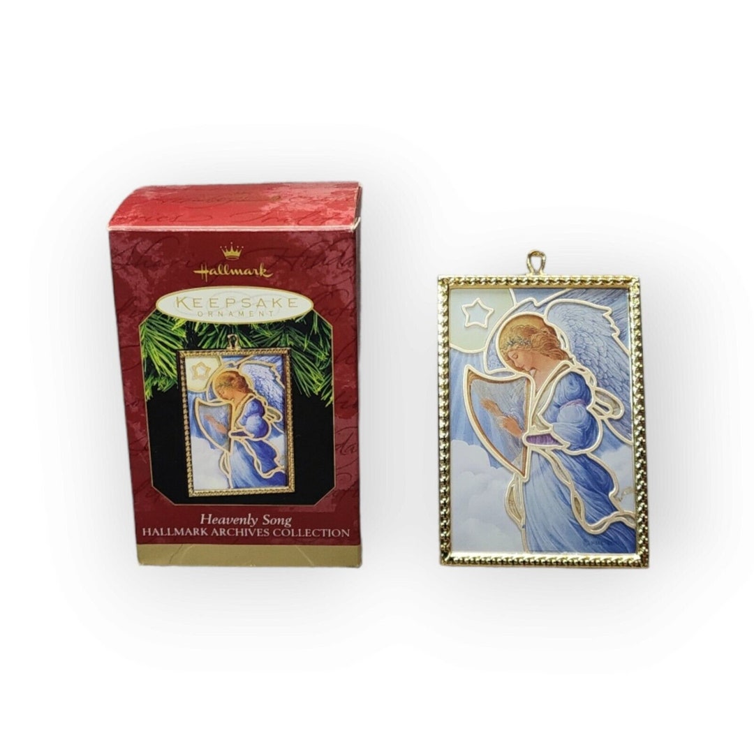Hallmark Keepsake Christmas Ornament Vintage 1997 heavenly Song Angel ...