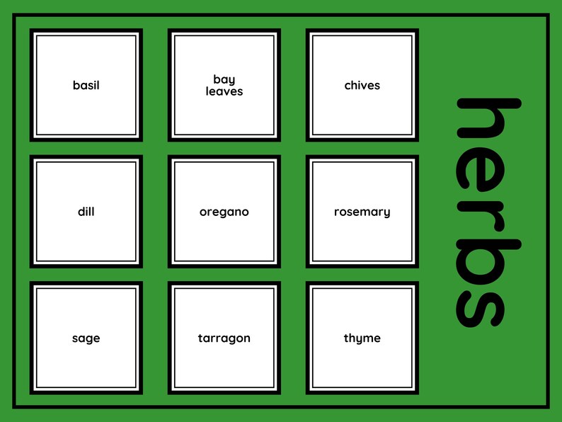 191 HERB & SPICE LABELS | Spice Jar Labels | Kitchen Organization ...