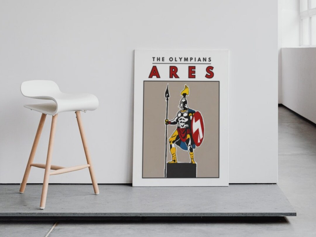 Ares WALL ART | Retro Greek Gods | Printable Poster | Vintage Mythology ...