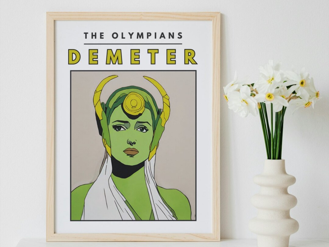 Demeter WALL ART | Retro Greek Gods | Printable Poster | Vintage ...