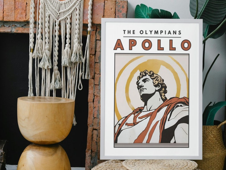 Apollo WALL ART | Retro Greek Gods | Printable Poster | Vintage ...