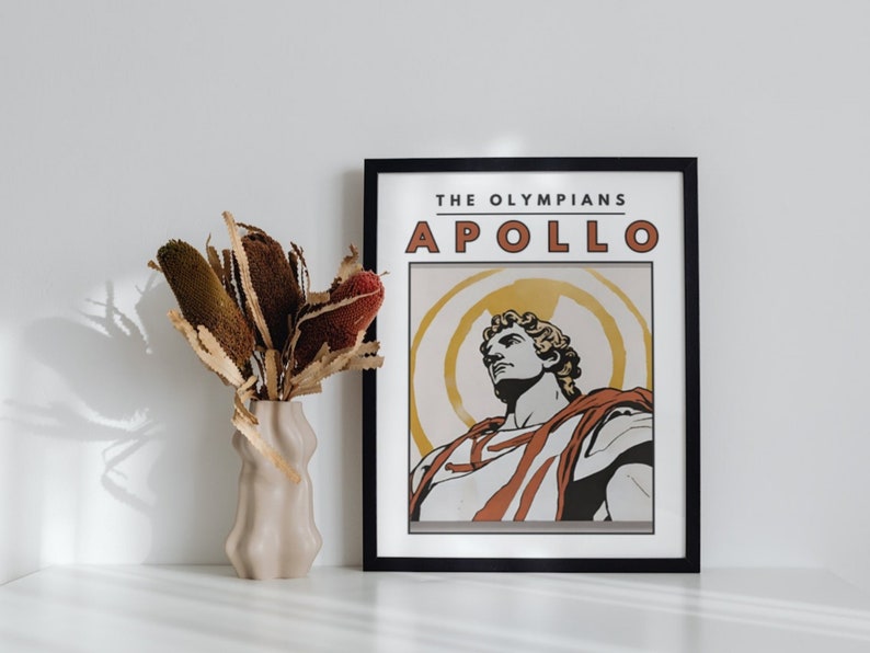 Apollo WALL ART | Retro Greek Gods | Printable Poster | Vintage ...