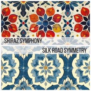 PATTERNS OF PERSIA Digital Paper | Seamless Patterns Pack | 12 Iranian ...