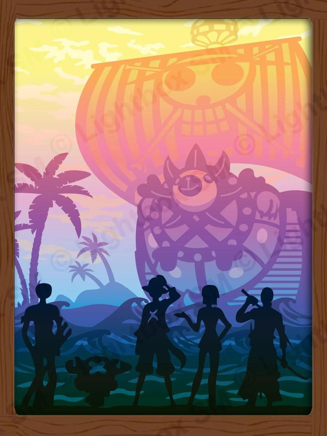 Combo 3 Lightbox One Piece Ver 2- Paper Cut Light Box Template Files ...