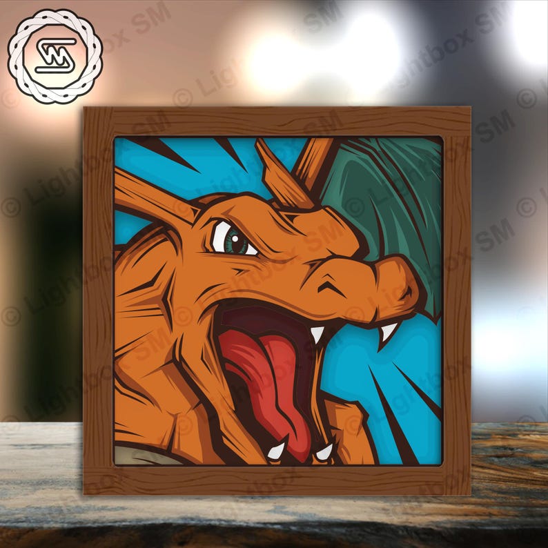 Pokemon 55 - Paper Cut Light Box Template Files, Shadow Box, 3D ...