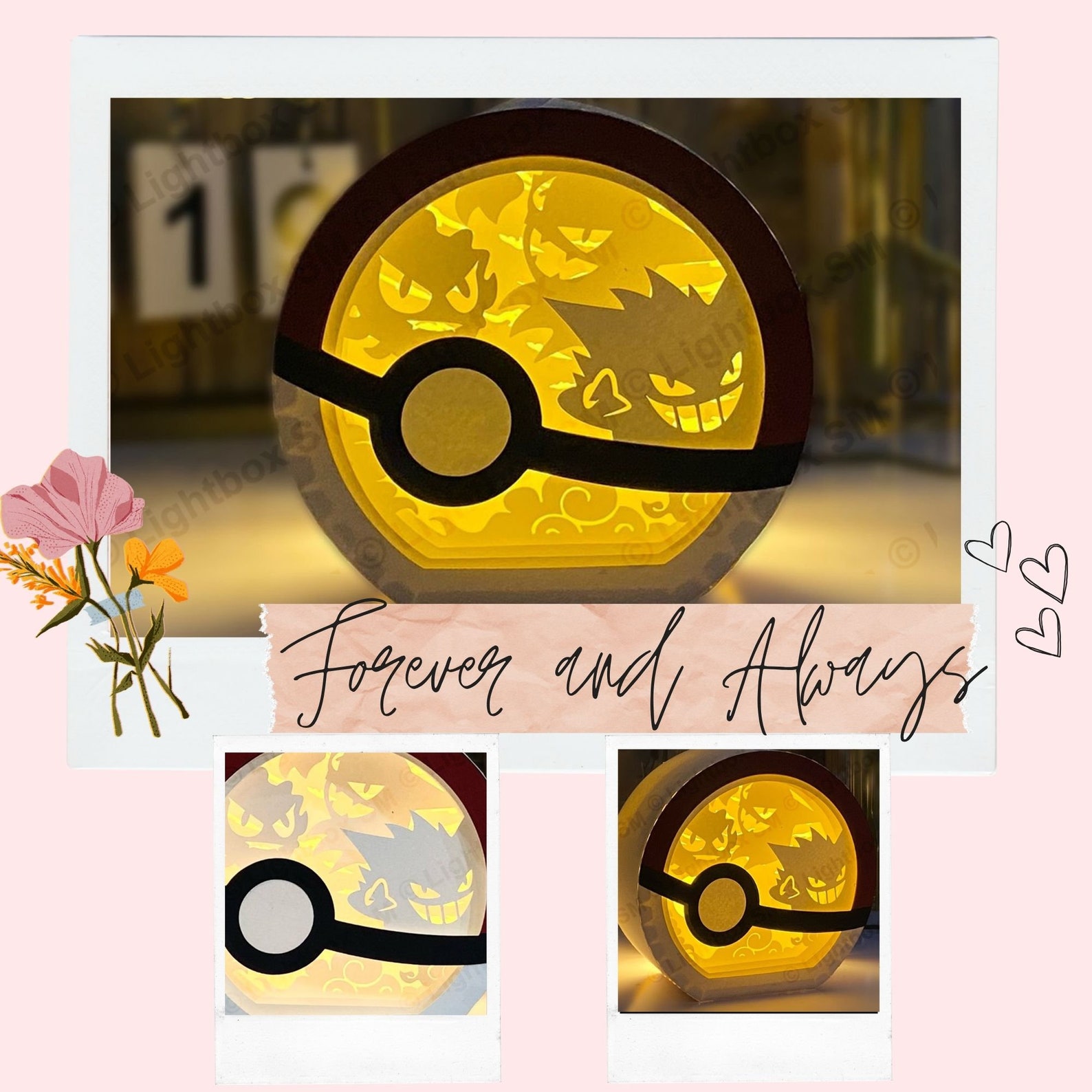 Pokeball Lightbox: 3D Papercut Shadow Box SVG File (digital Download ...