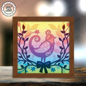 Pheasant Bird - Paper Cut Light Box Template Files, Shadow Box, 3D ...