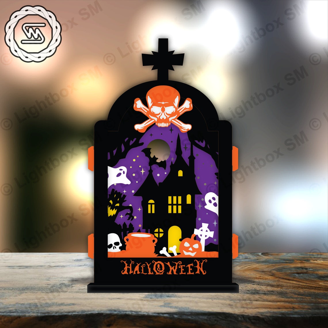 Halloween Headstone Popup SVG Cutting File Popup Card - Etsy