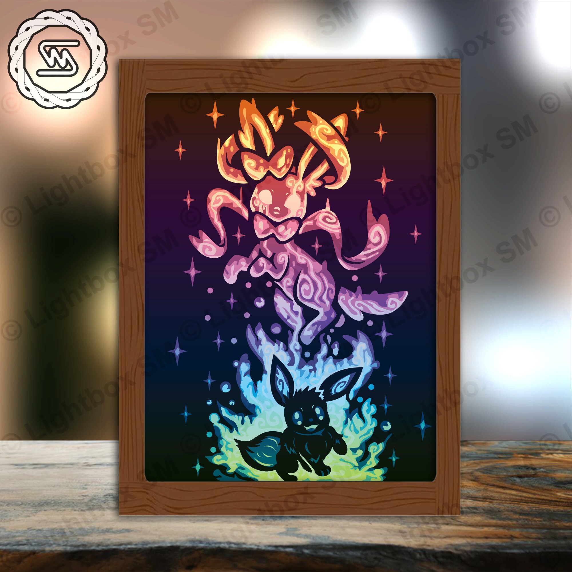 Pokemon 27 - Paper Cut Light Box Template Files, Shadow Box, 3D ...