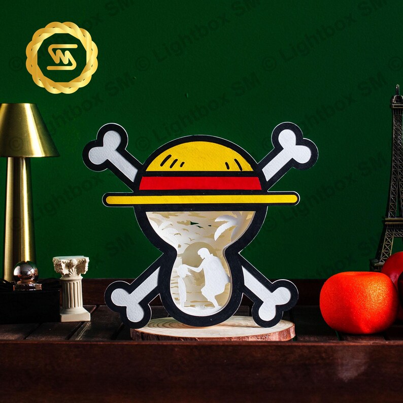 One Piece Lightbox SVG: 3D Papercut Shadow Box DIY (digital Download ...