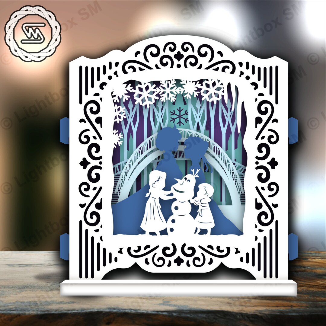 Snow Queen Popup Card SVG: Xmas Ice Princess Gift (digital Download) - Etsy