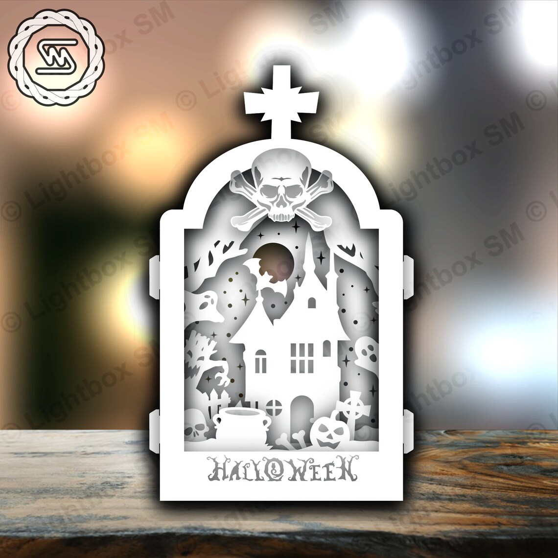 Halloween Headstone Popup SVG Cutting File Popup Card - Etsy