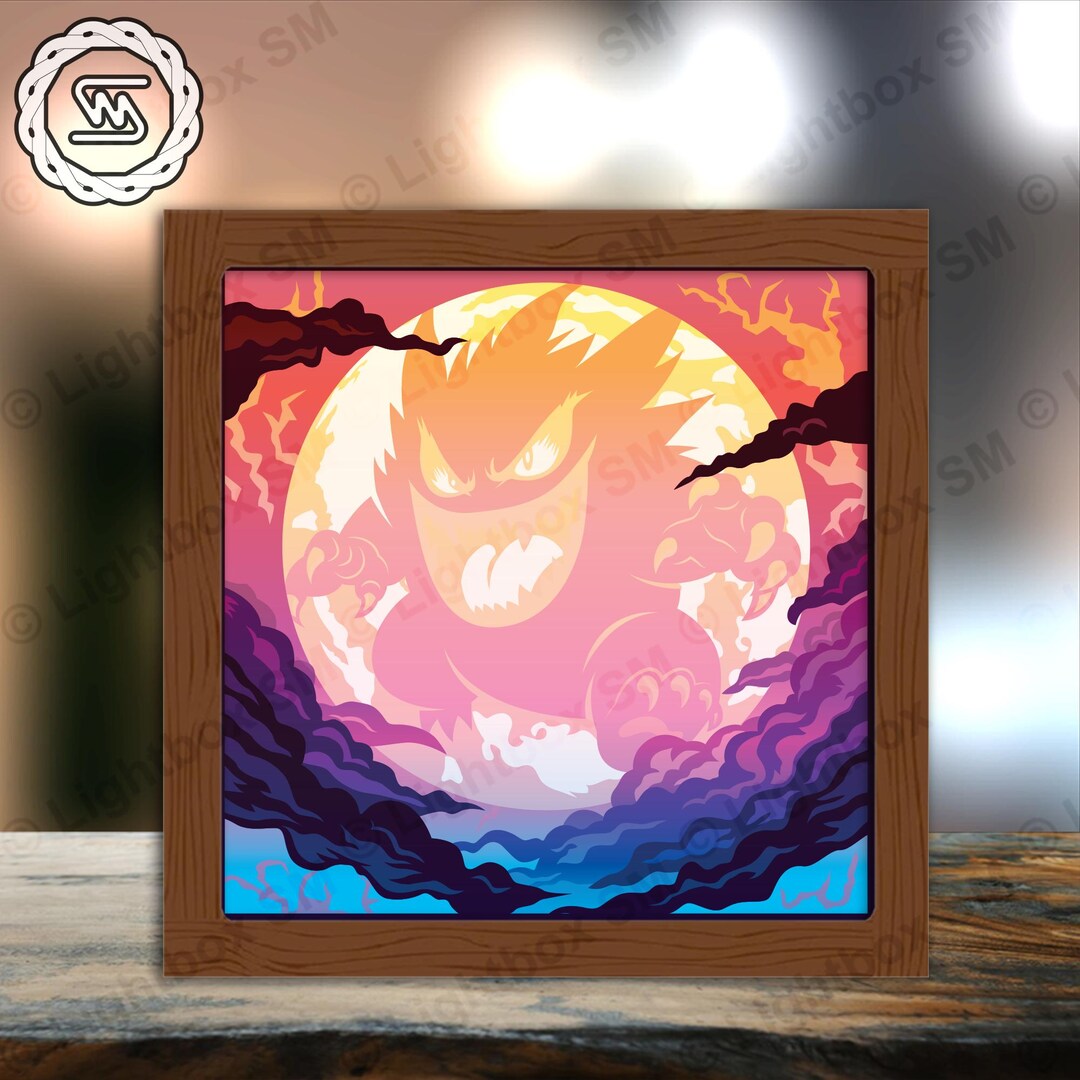 Pokemon 78 - Paper Cut Light Box Template Files, Shadow Box, 3D ...