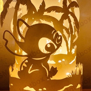 Paper Lanterns Stitch 1- Paper Cut Lamp Merry Christmas - Paper Cutting ...