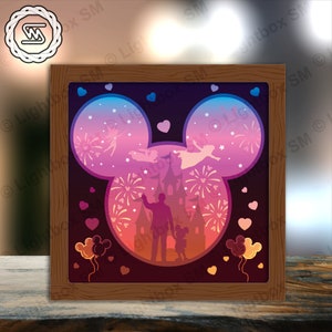Mickey 100th Anniversary - Paper Cut Light Box Template Files, Shadow ...