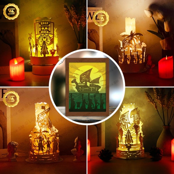 One Piece Paper Cut Light Box - Etsy