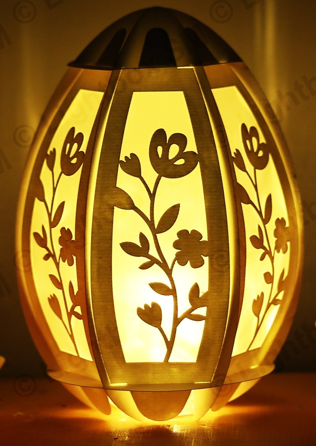 3D Egg Lamp Ver 2 Paper Cut Lamp Easter Paper Cutting - Etsy