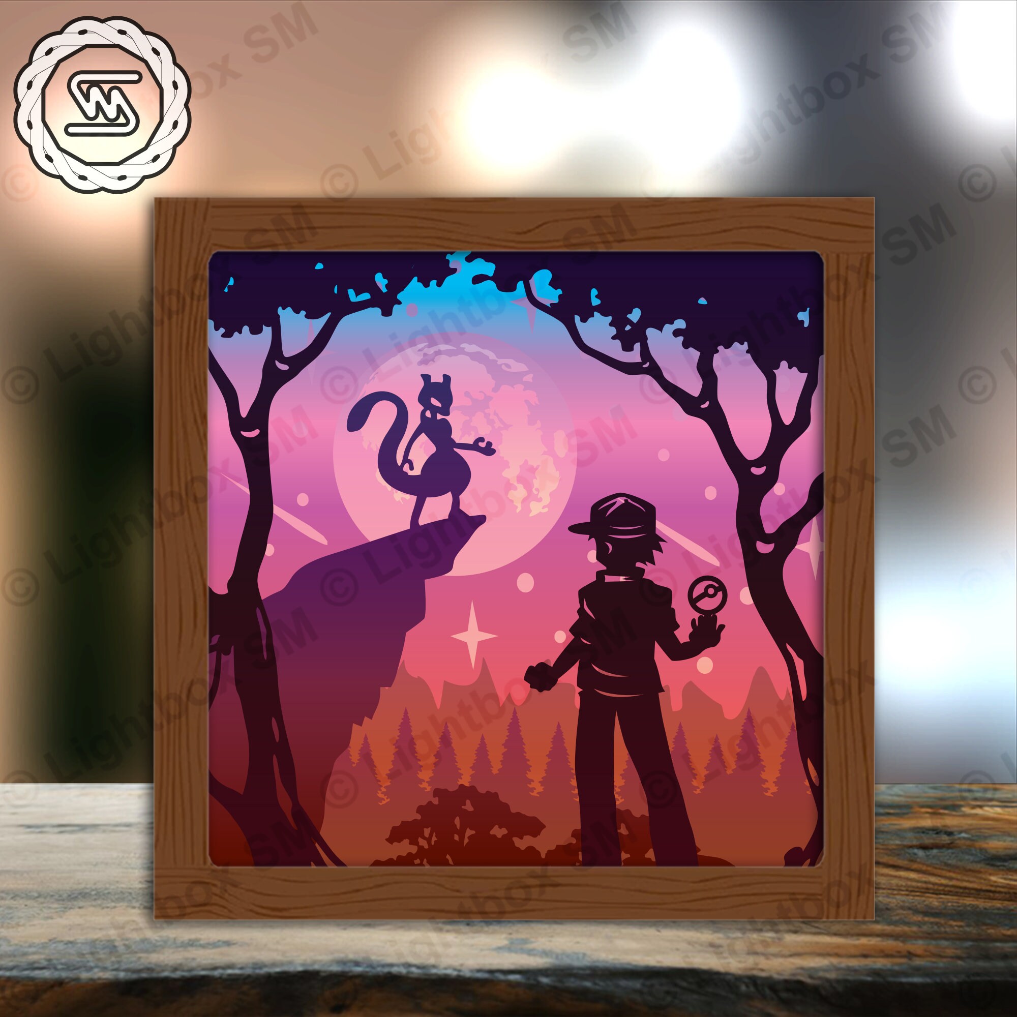 Pokemon 2 - Paper Cut Light Box Template Files, Shadow Box, 3D Papercut ...
