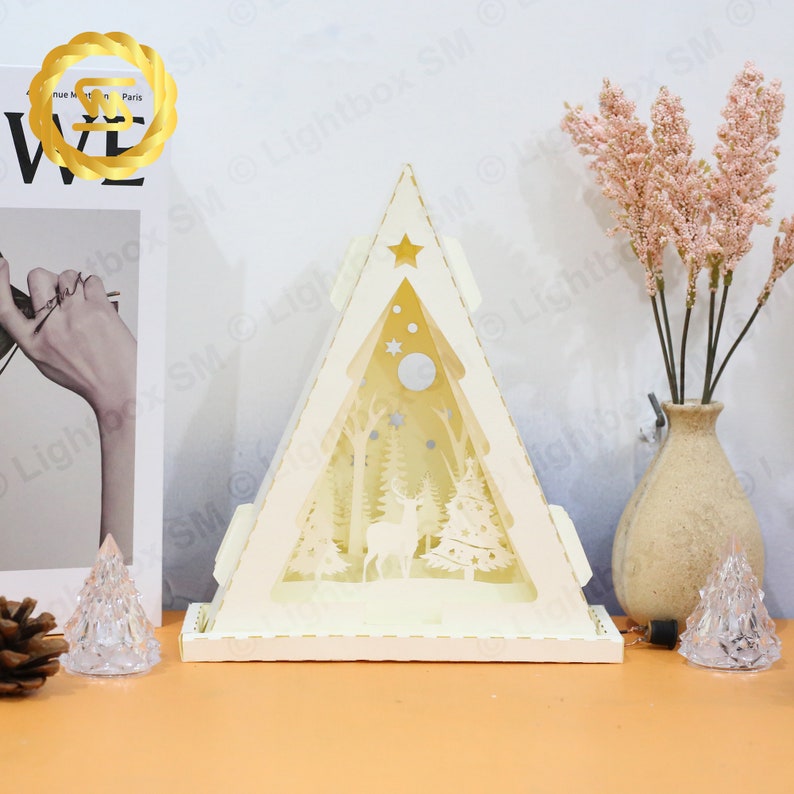 Combo 3 Xmas Tree Popup SVG Cutting File Popup Card SVG - Etsy