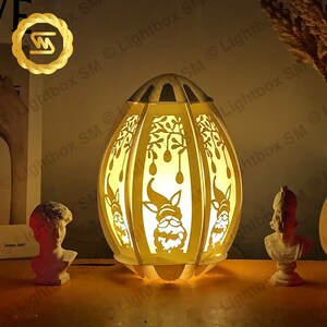 Combo 4 Get 1 Free Egg Lamp Ver 2 - Paper Cut Lamp Easter - Paper ...