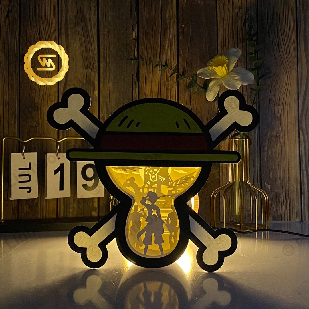 One Piece Lightbox Ver 2 , Shadow Box, 3D Papercut Lightbox Svg File ...