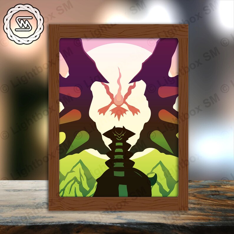 Pokemon 85 Papercut Light Box Template: 3D Shadow Box SVG (digital ...