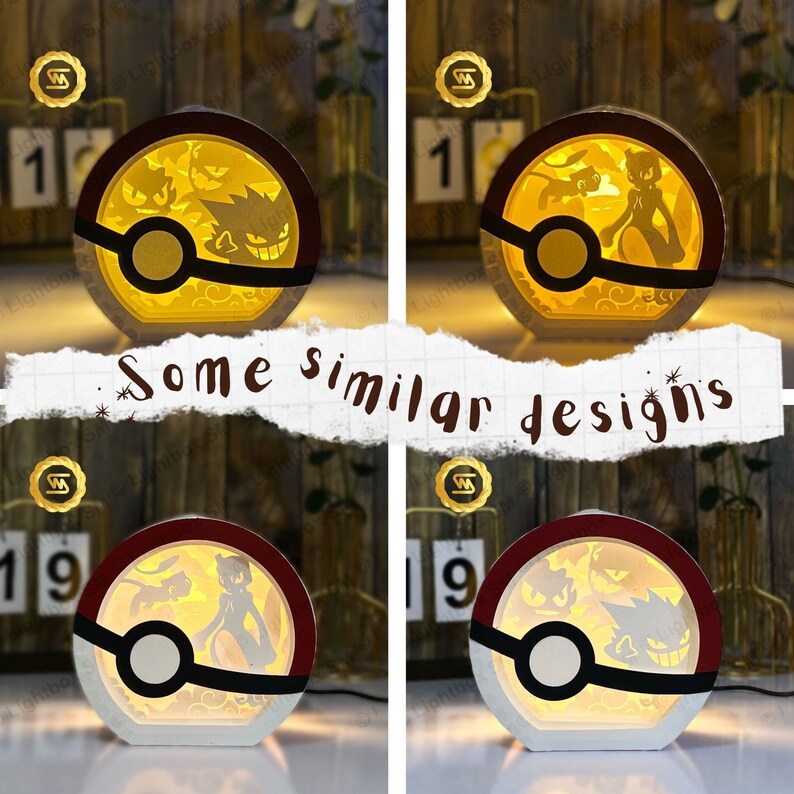 Pokeball Lightbox: 3D Papercut Shadow Box SVG (digital Download) - Etsy