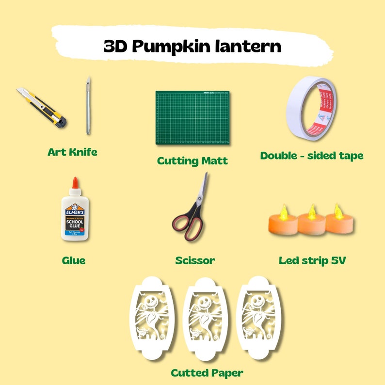 3D Pumpkin Lantern Ver 10- Paper Cut Lamp Halloween - Paper Cutting ...