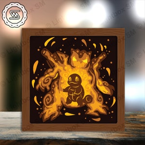 Pokemon 11 - Paper Cut Light Box Template Files, Shadow Box, 3D ...