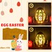 3D Egg Lamp Ver 2 Paper Cut Lamp Easter Paper Cutting - Etsy