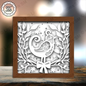Pheasant Bird - Paper Cut Light Box Template Files, Shadow Box, 3D ...