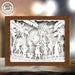 One Piece Paper Cut Light Box Template Files, Shadow Box, 3D Papercut ...