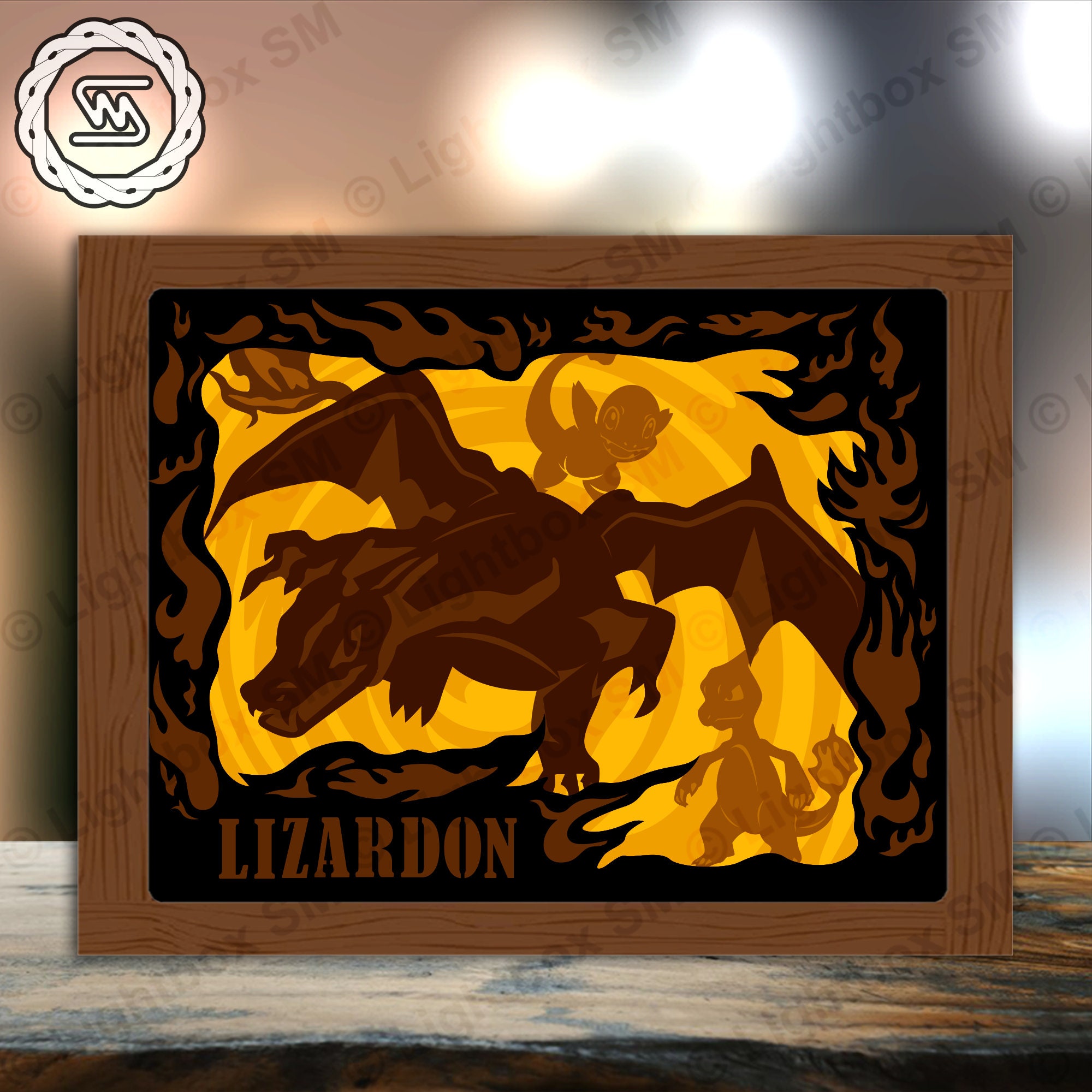 Pokemon 5 Paper Cut Light Box Template Files Shadow Box 3D - Etsy