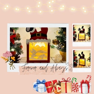 Stitch Santa Claus Chimney Box - Paper Cut Light Box Template Files ...