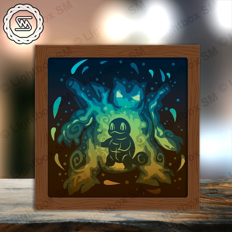 Pokemon 11 - Paper Cut Light Box Template Files, Shadow Box, 3D ...