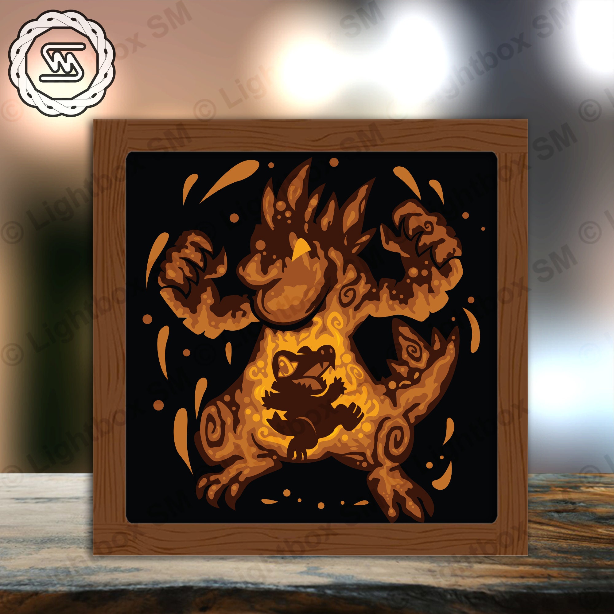 Pokemon 15 - Paper Cut Light Box Template Files, Shadow Box, 3D ...