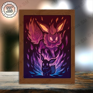 Pokemon 29 - Paper Cut Light Box Template Files, Shadow Box, 3D ...