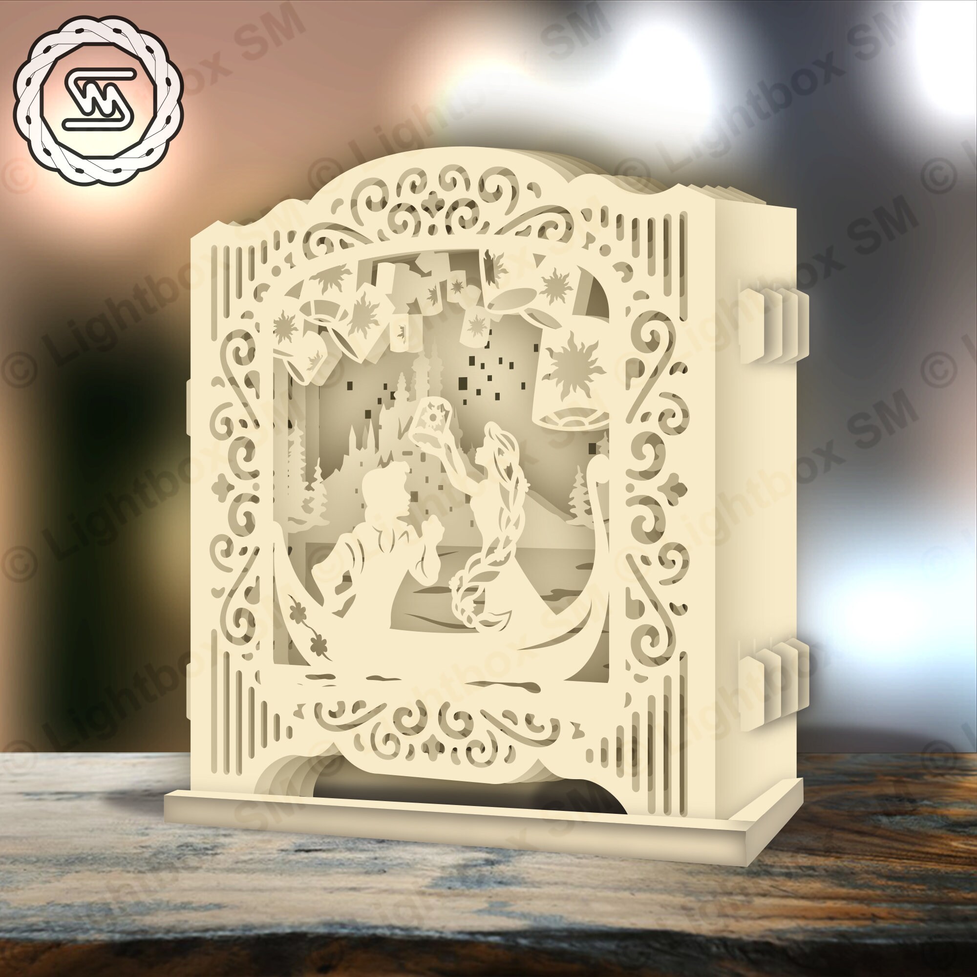 Princess Lanterns Popup Card SVG: DIY Gift Cricut (digital Download) - Etsy