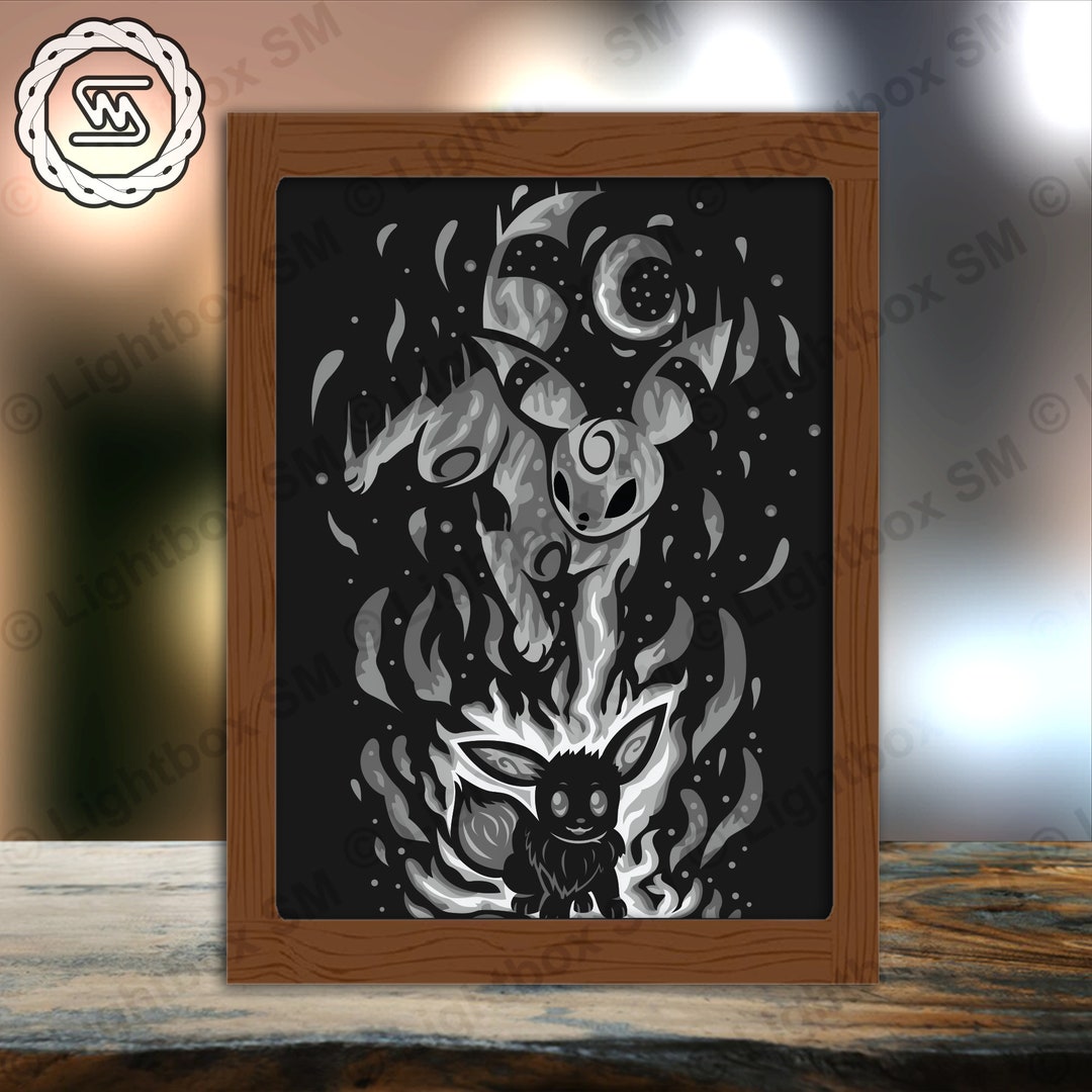 Pokemon 26 - Paper Cut Light Box Template Files, Shadow Box, 3D ...