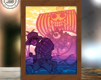 Anime Paper Cut Light Box Template Files, Shadow Box, 3D Papercut ...