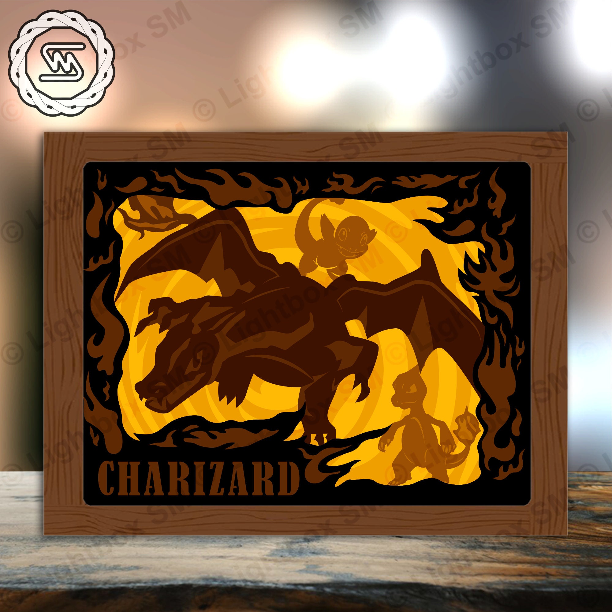 Pokemon 5 Paper Cut Light Box Template Files Shadow Box 3D - Etsy