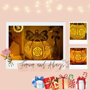 3D Hanging Christmas Ball Lantern christmas Xmas 3D, Cricut, Silhouette Paper Cutting Template ...