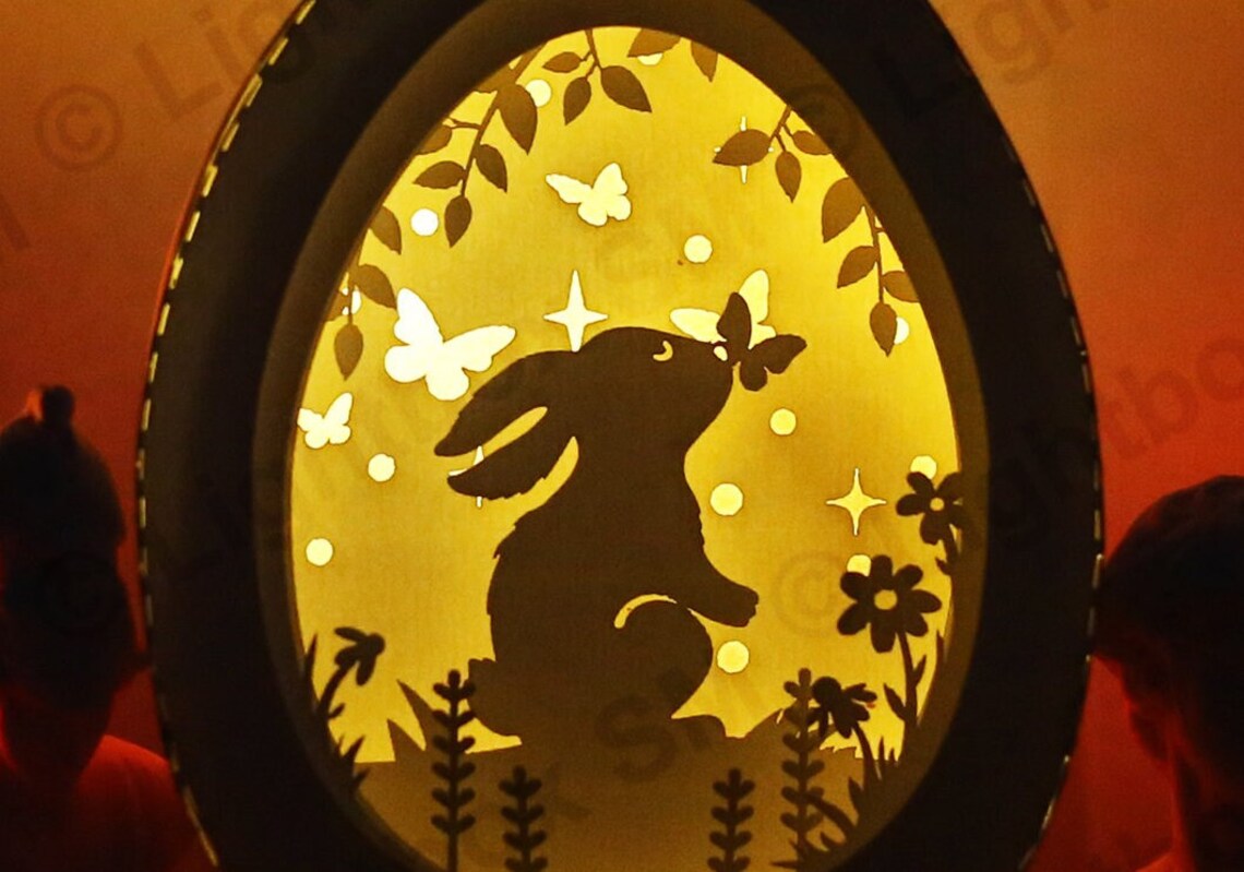 Easter Egg 3 - Paper Cut Lamp Easter - Paper Cutting Template - Easter ...