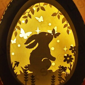 Easter Egg 3 - Paper Cut Lamp Easter - Paper Cutting Template - Easter ...