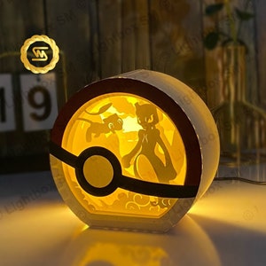 Combo 3 Pokeball Lightbox , Shadow Box, 3D Papercut Lightbox Svg File ...
