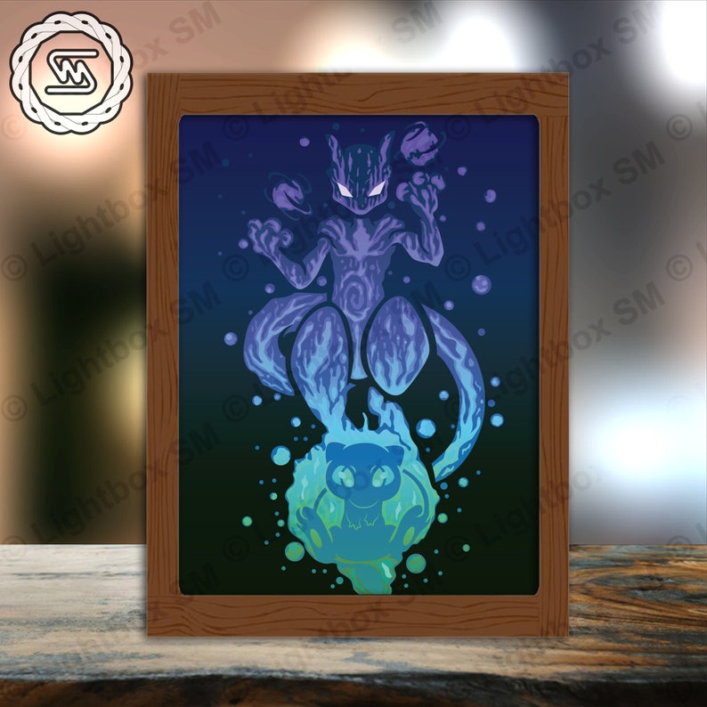 Pokemon 38 - Paper Cut Light Box Template Files, Shadow Box, 3D ...