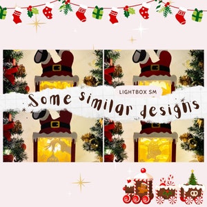 Stitch Santa Claus Chimney Box - Paper Cut Light Box Template Files ...