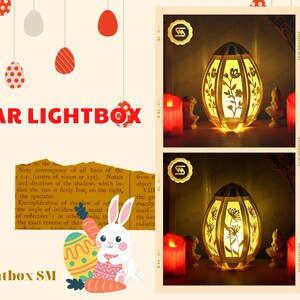 Combo 4 Get 1 Free Egg Lamp Ver 2 - Paper Cut Lamp Easter - Paper ...