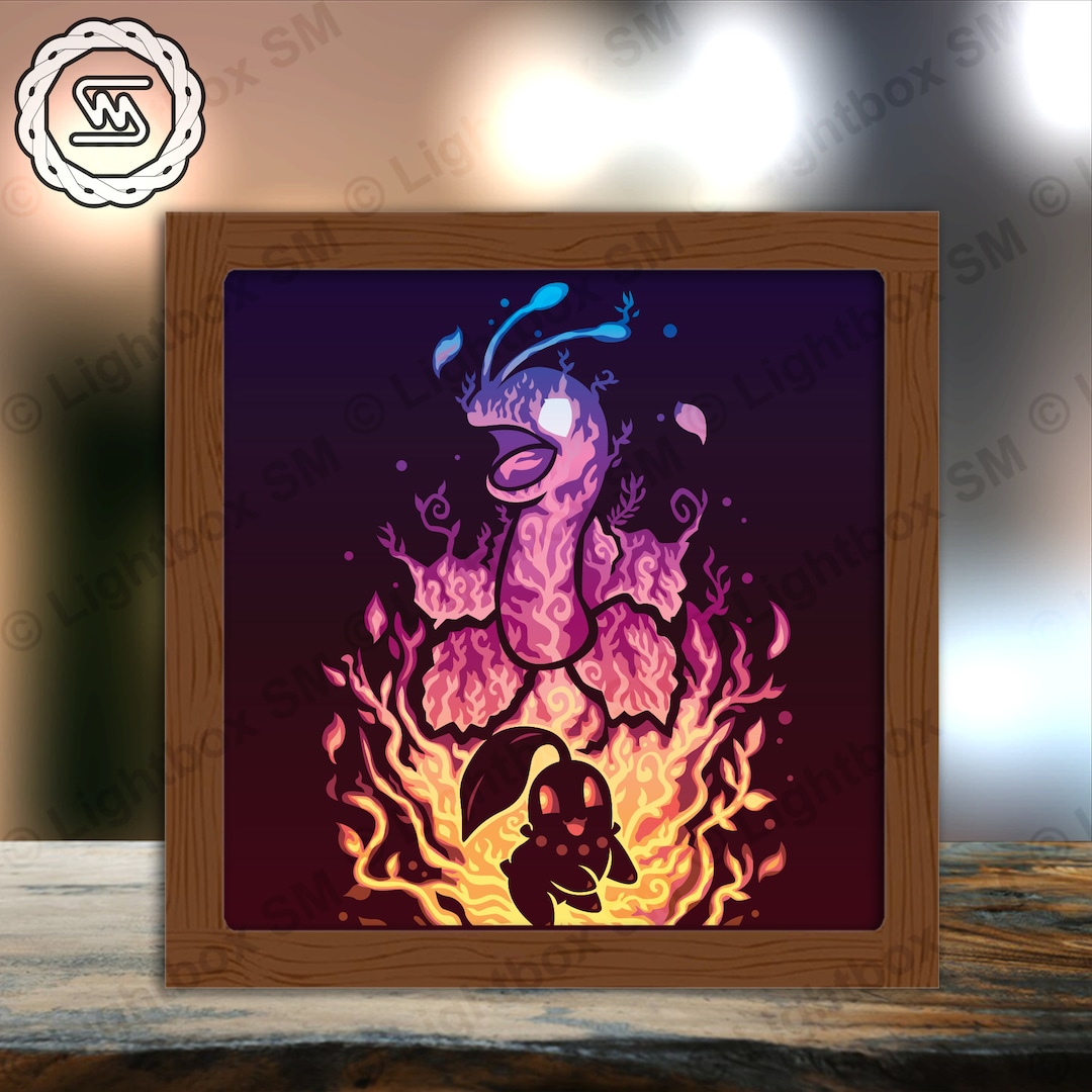 Pokemon 36 - Paper Cut Light Box Template Files, Shadow Box, 3D ...