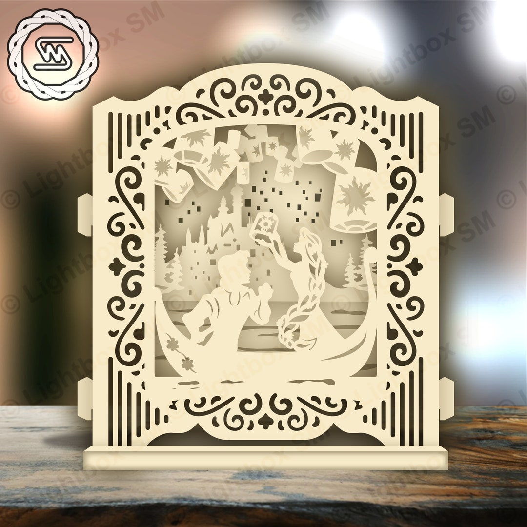 Princess Lanterns Popup Card SVG: DIY Gift Cricut (digital Download) - Etsy